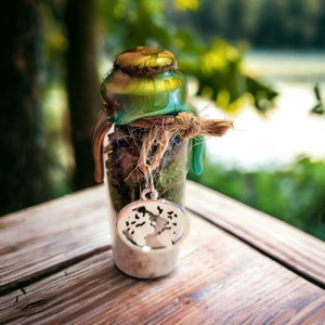 4 Elements Spell Jars Set DELUXE - Earth, Air, Fire, Water: Perfect for ...