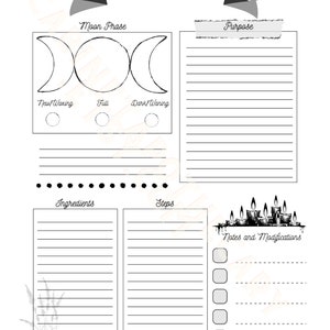 DIY Grimoire Pages Bundle: Instant Download- Printable - Etsy
