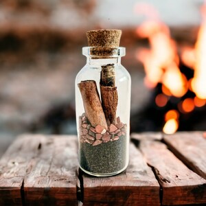 4 Elements Spell Jars Set - Earth, Air, Fire, Water: Perfect for Altar ...