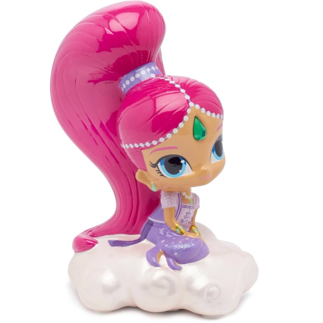 Nickelodeon Shimmer & Shine Pink Hair Ceramic Genie Piggy Coin Bank ...