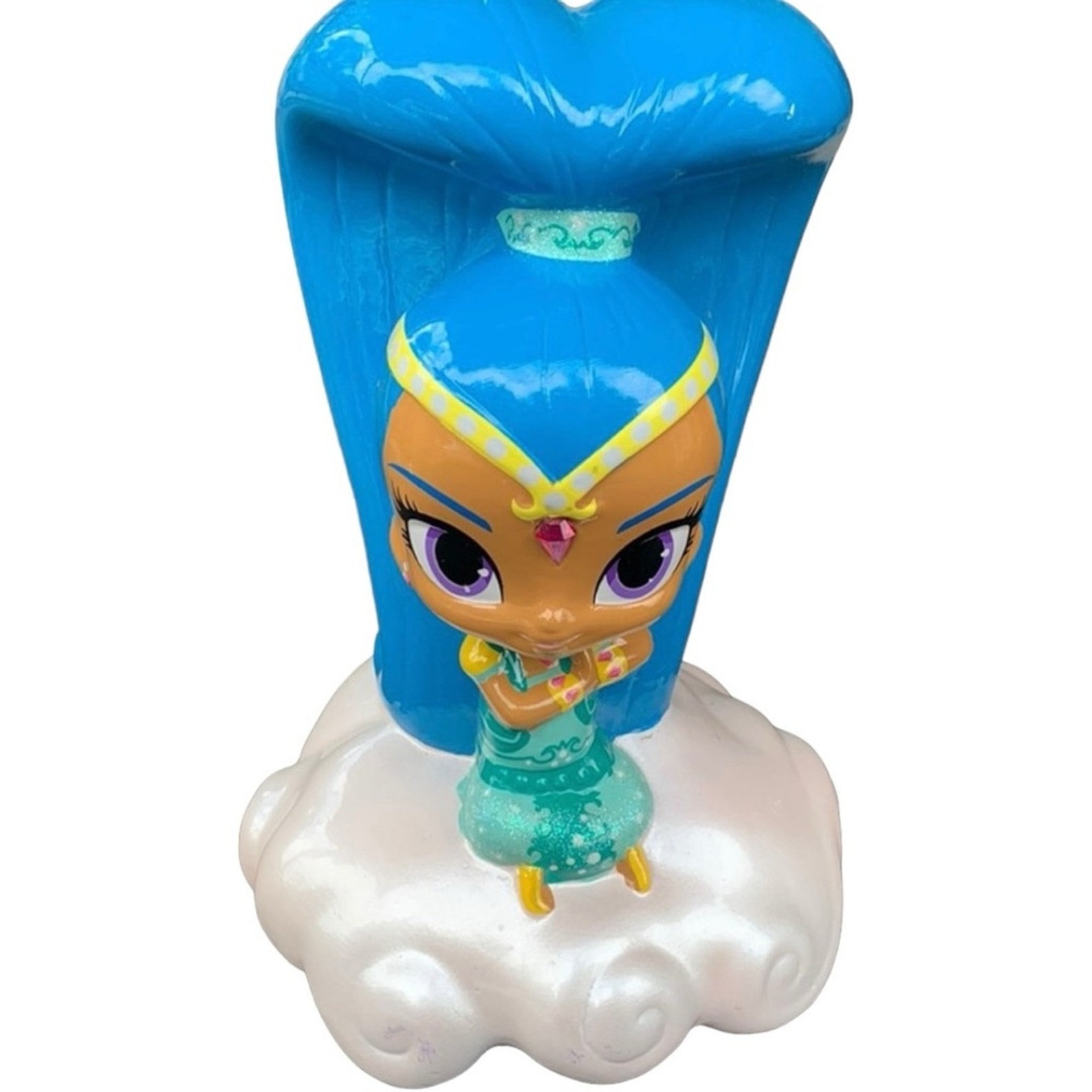 Nickelodeon Shimmer & Shine Blue Hair Ceramic Genie Piggy Coin Bank ...