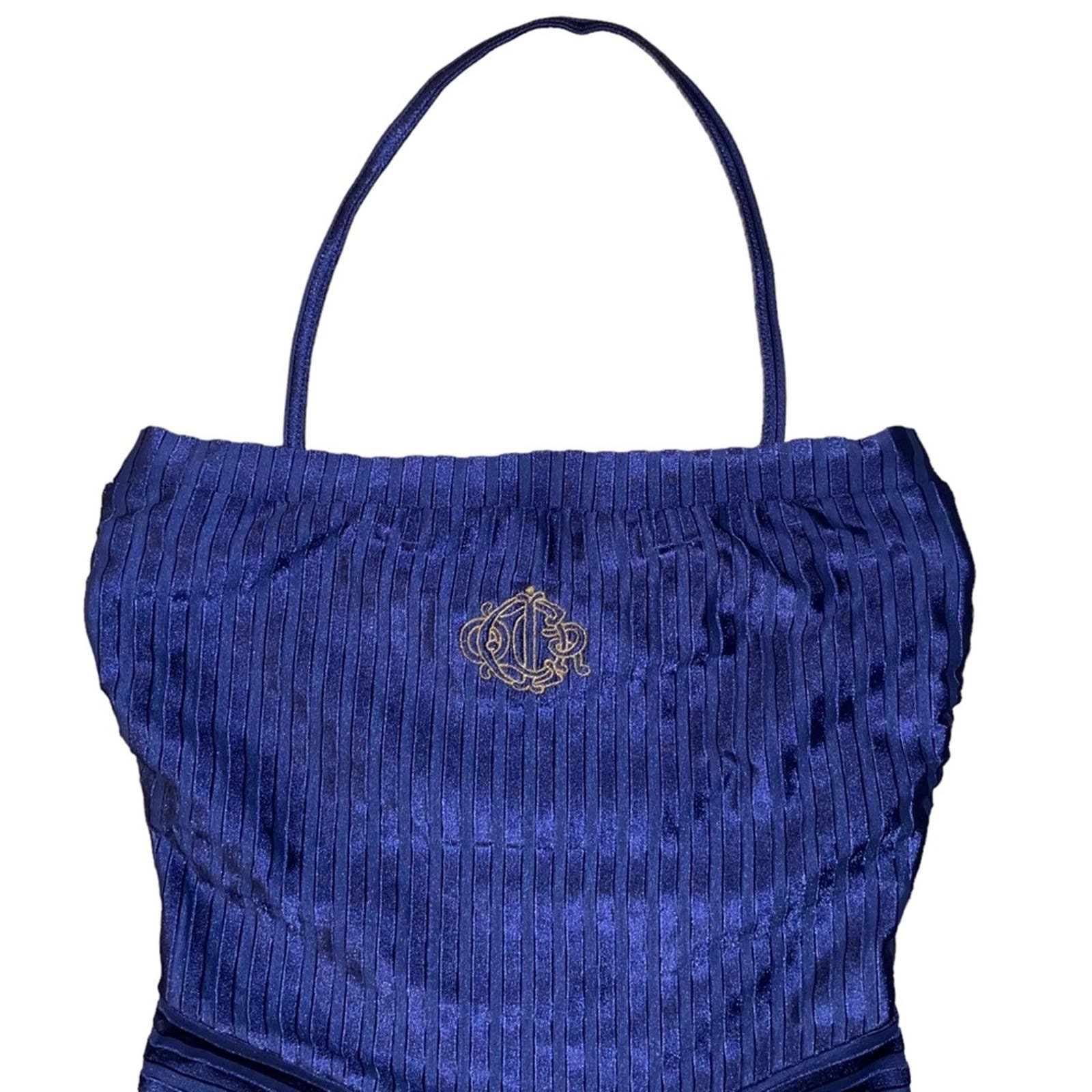 AUTH VTG Christian Dior Monogram Logo Ribbed Halter Strapless One Piece ...