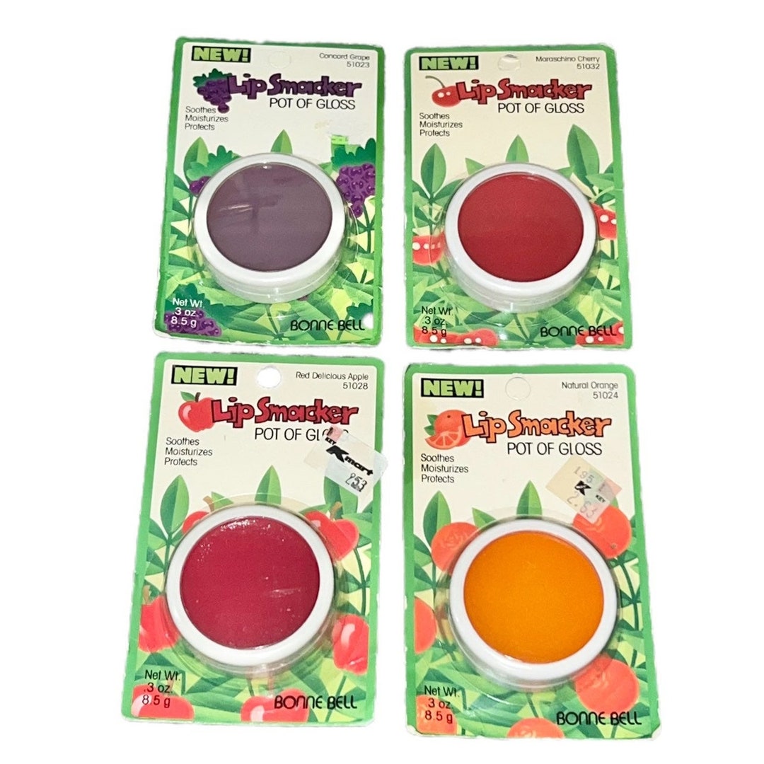VTG Y2k Bonne Bell Lip Smacker Pot of Gloss Balm 4pc Bundle Lot Set - Etsy