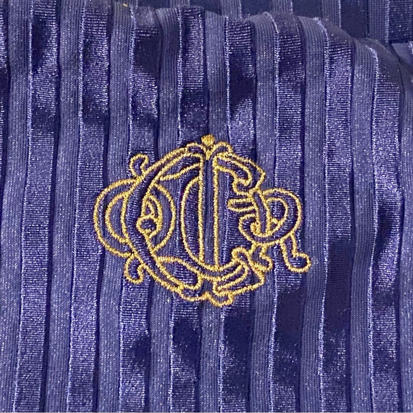 AUTH VTG Christian Dior Monogram Logo Ribbed Halter Strapless One Piece ...
