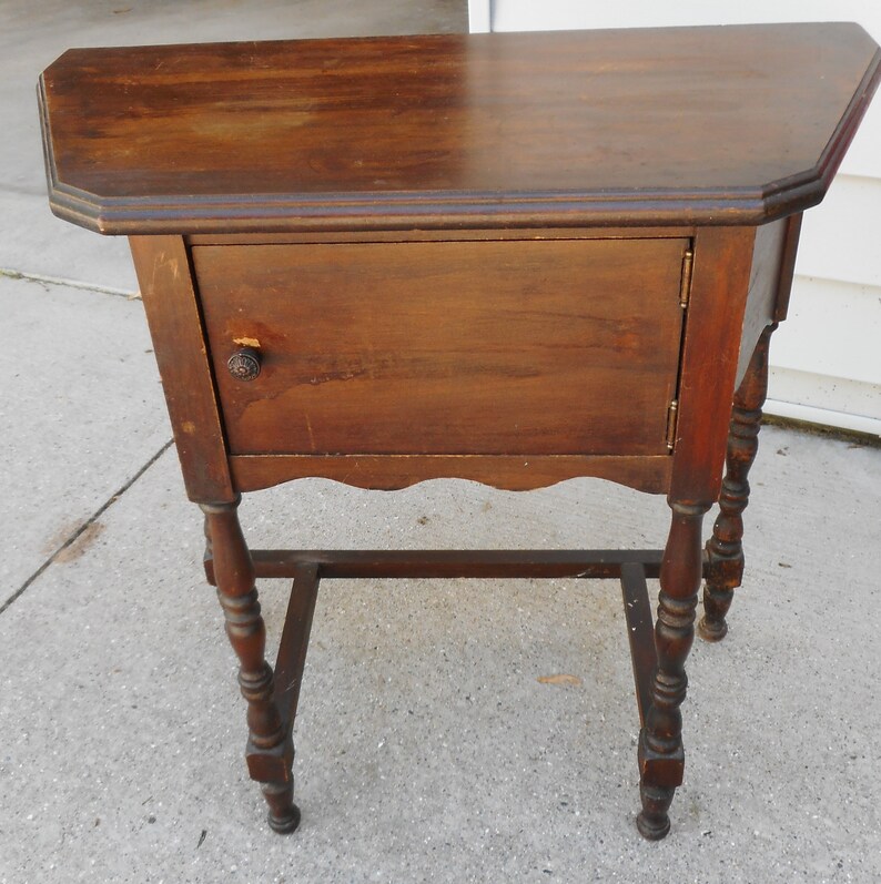 Antique Wooden Smoking Stand/table, 1920 - 30's Era Tobacciana - Etsy