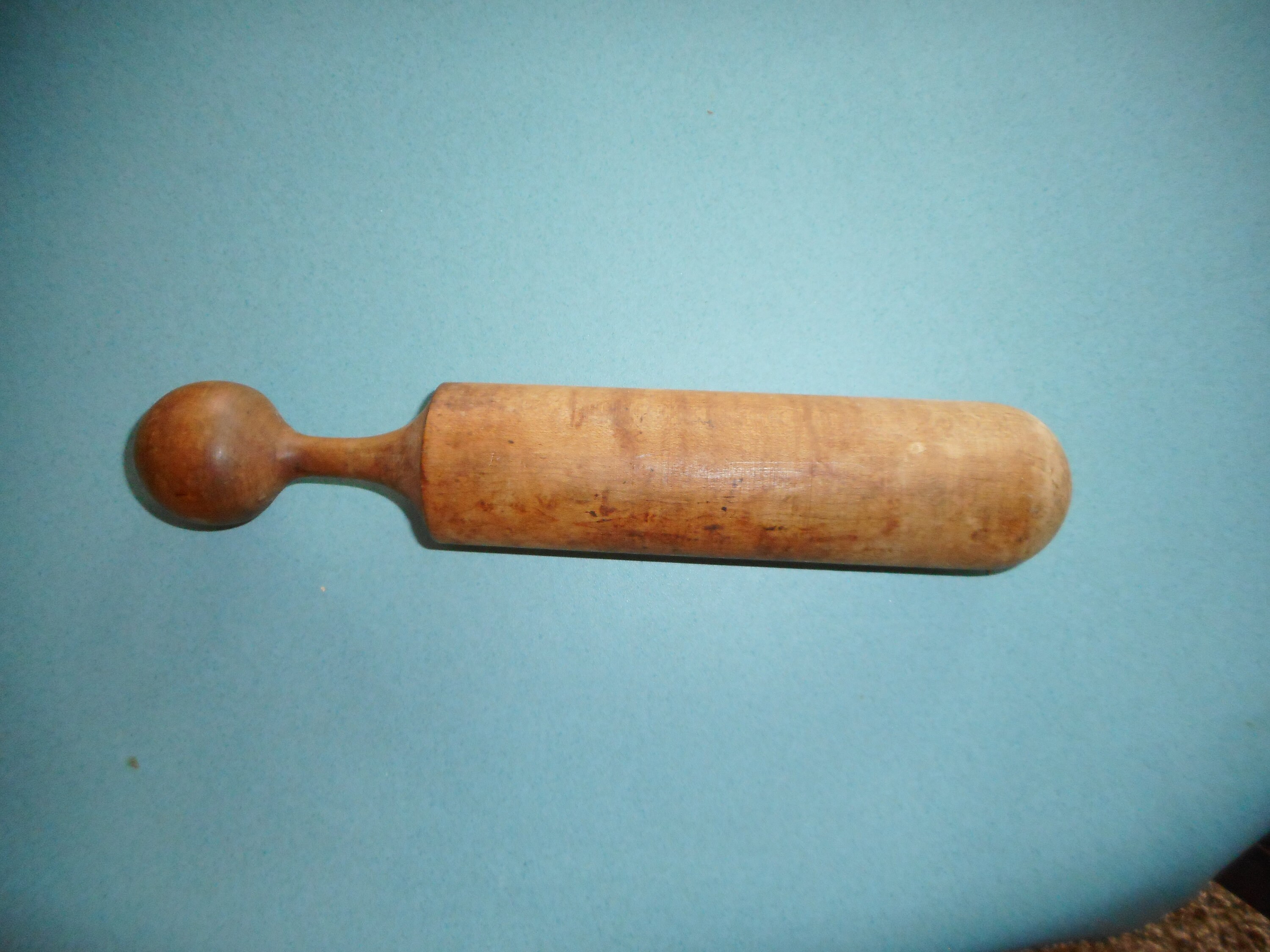 Antique Wooden Masher, Pestle, Grinder, Muddler, Knob Handled Kitchen ...