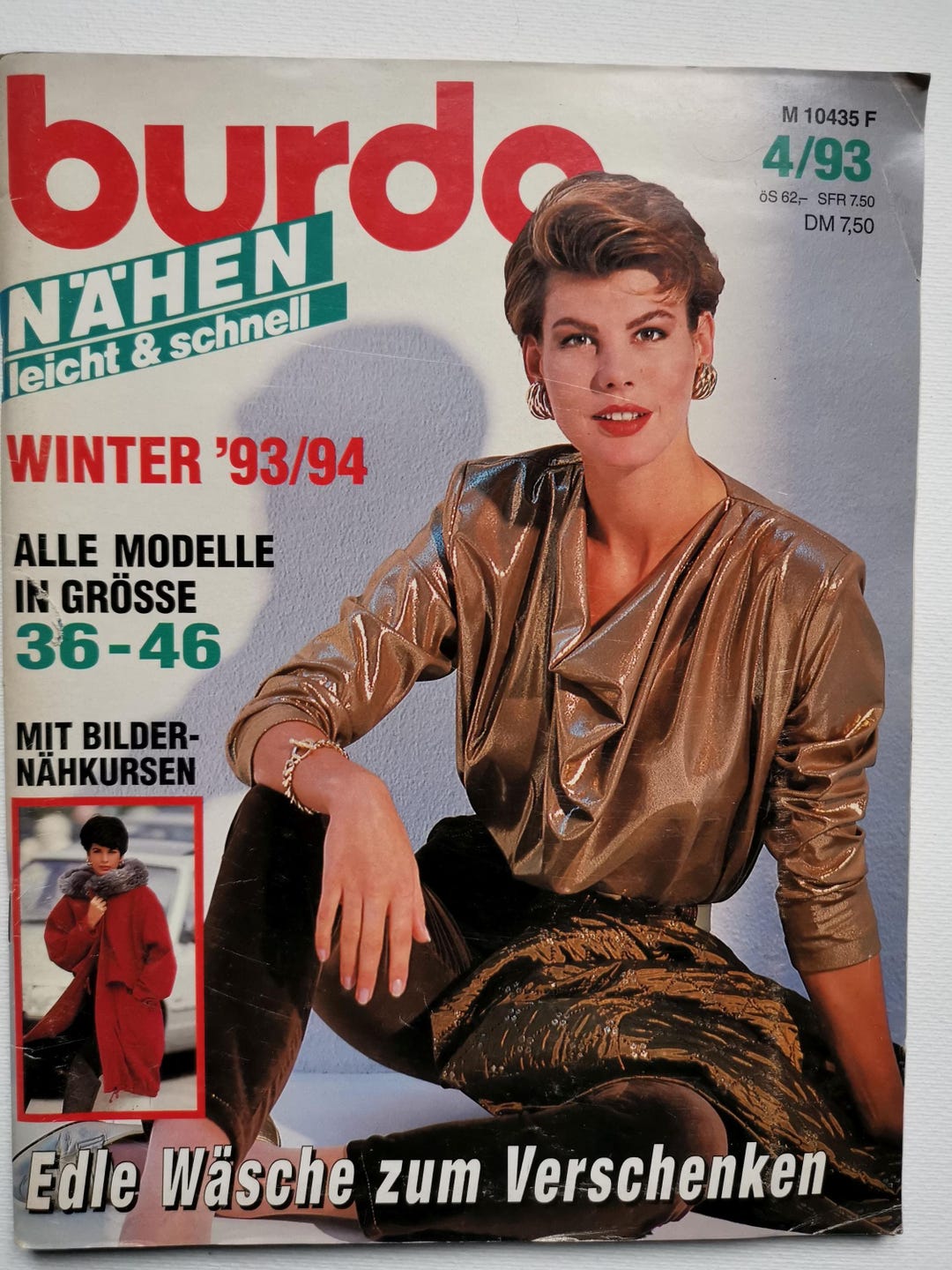 Burda Winter 93/94 With Instructions, Vintage Pattern, Fashion Magazine ...