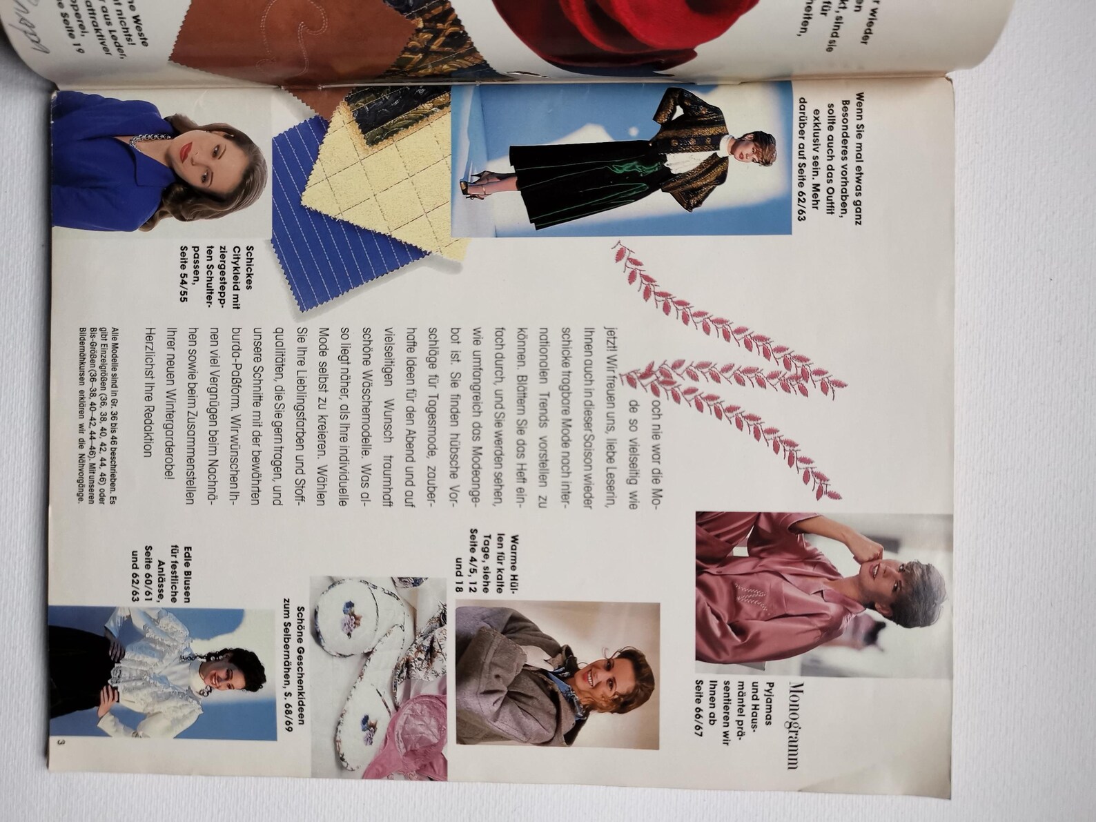 Burda Winter 93/94 With Instructions, Vintage Pattern, Fashion Magazine ...