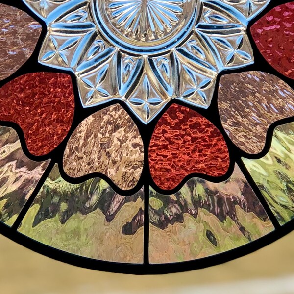 Round Stained Glass - Etsy