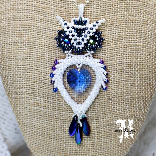 Micro Macrame Owl Pendant Tutorial Macrame Owl DIY - Etsy