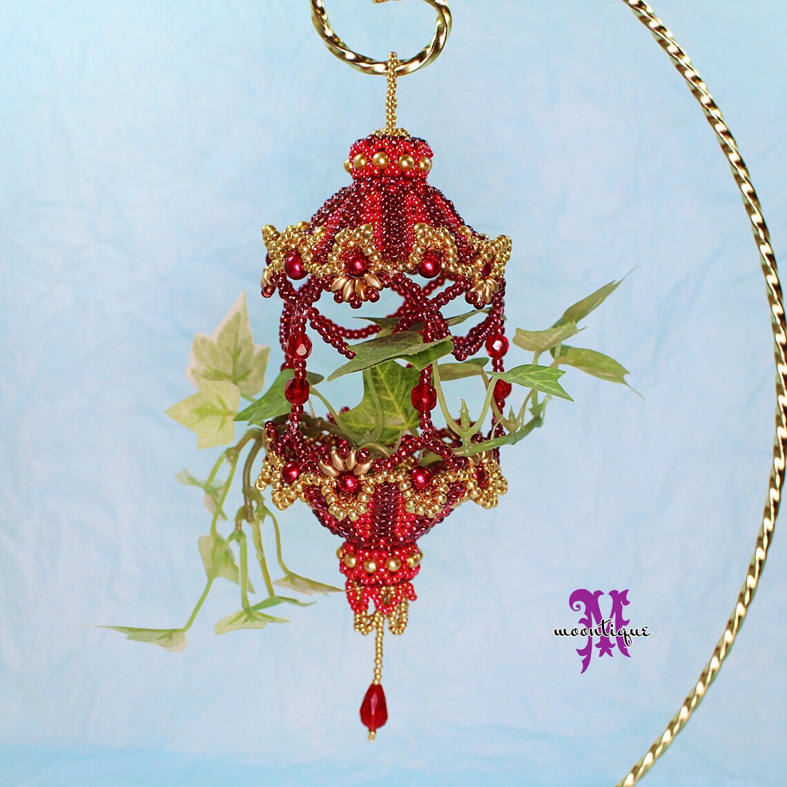 Lantern Ornament Tutorial red Colorway - Etsy