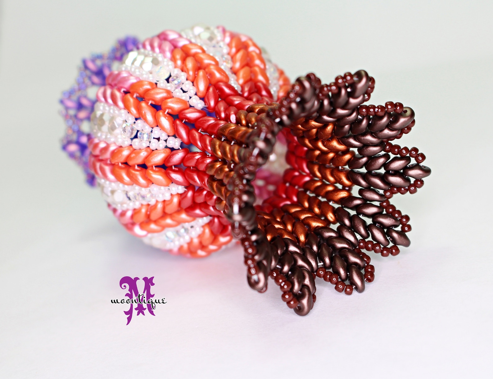 Beaded Vase in Sunset Themed Tutorial - Etsy