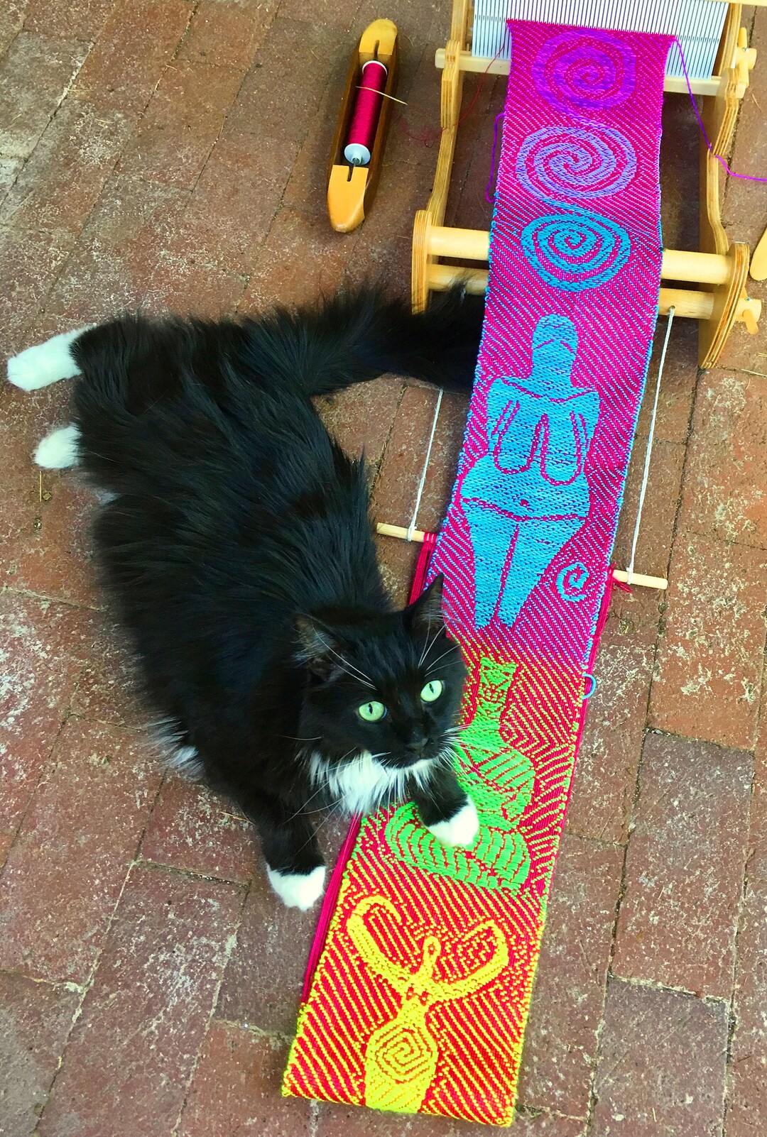 Seven 7 Goddess Pattern Charts Freeform Overshot Weaving Rigid Heddle ...