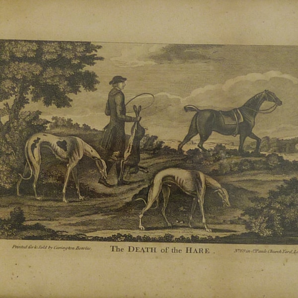 Antique Prints of Hunting Scenes - Etsy
