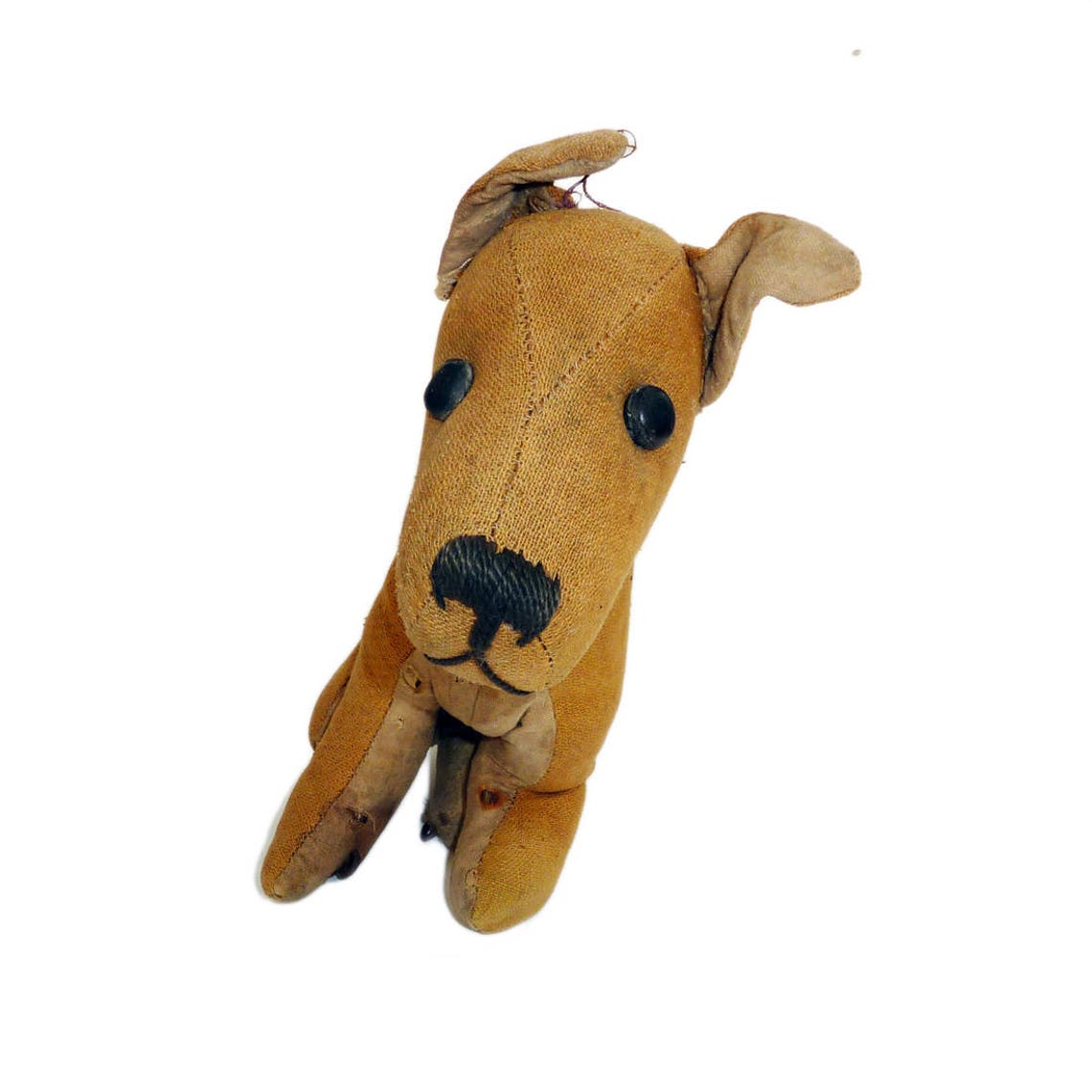 Vintage Seated Dog Soft Toy Circa 1950 - Etsy