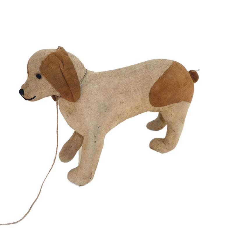1920's Rare Buff Coloured Terrier Dog Toy With Tan Patches - Etsy