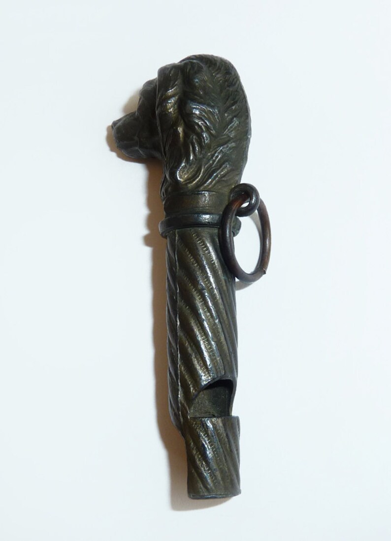 Victorian Cast Metal Hound Head Whistle - Etsy
