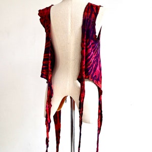 Reversible Tie Dye Pixie Top – Fairy Boho Wrap Shirt – Wear Front or ...