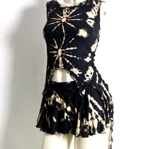 Reversible Tie Dye Pixie Top – Fairy Boho Wrap Shirt – Wear Front or ...