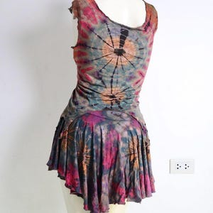 Reversible Tie Dye Pixie Top – Fairy Boho Wrap Shirt – Wear Front or ...