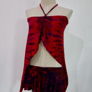 Tie Back Crop Top, Goa Style Rayon Blend, Beach Top - Etsy
