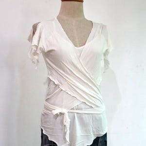 Women Wrap Top ~asymmetric~natural Hippie~goa Psy Tance Wear~gypsy ...
