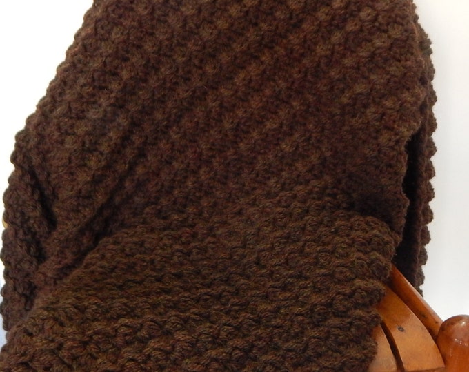 Chunky Crochet Throw Chunky Afghan the Manhattan Ready - Etsy