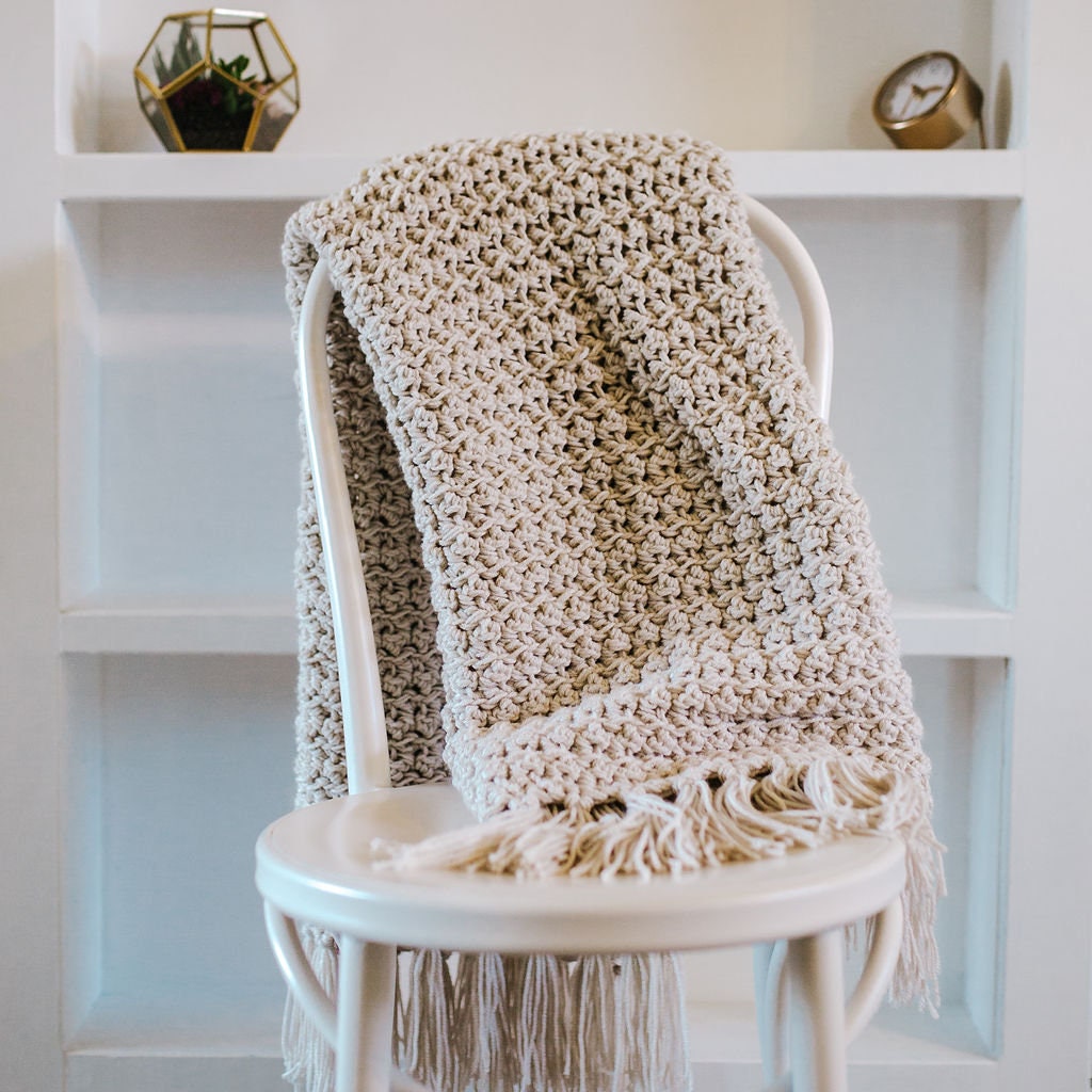 Crochet Pattern//chunky Crochet Throw Blanket Ribbed Chunky - Etsy