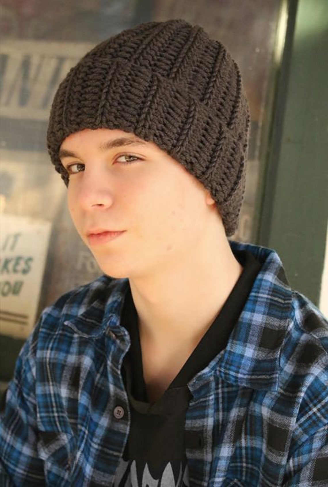 Chunky Knit Fold-over Beanie Hat/cuffed Beanie/handmade - Etsy