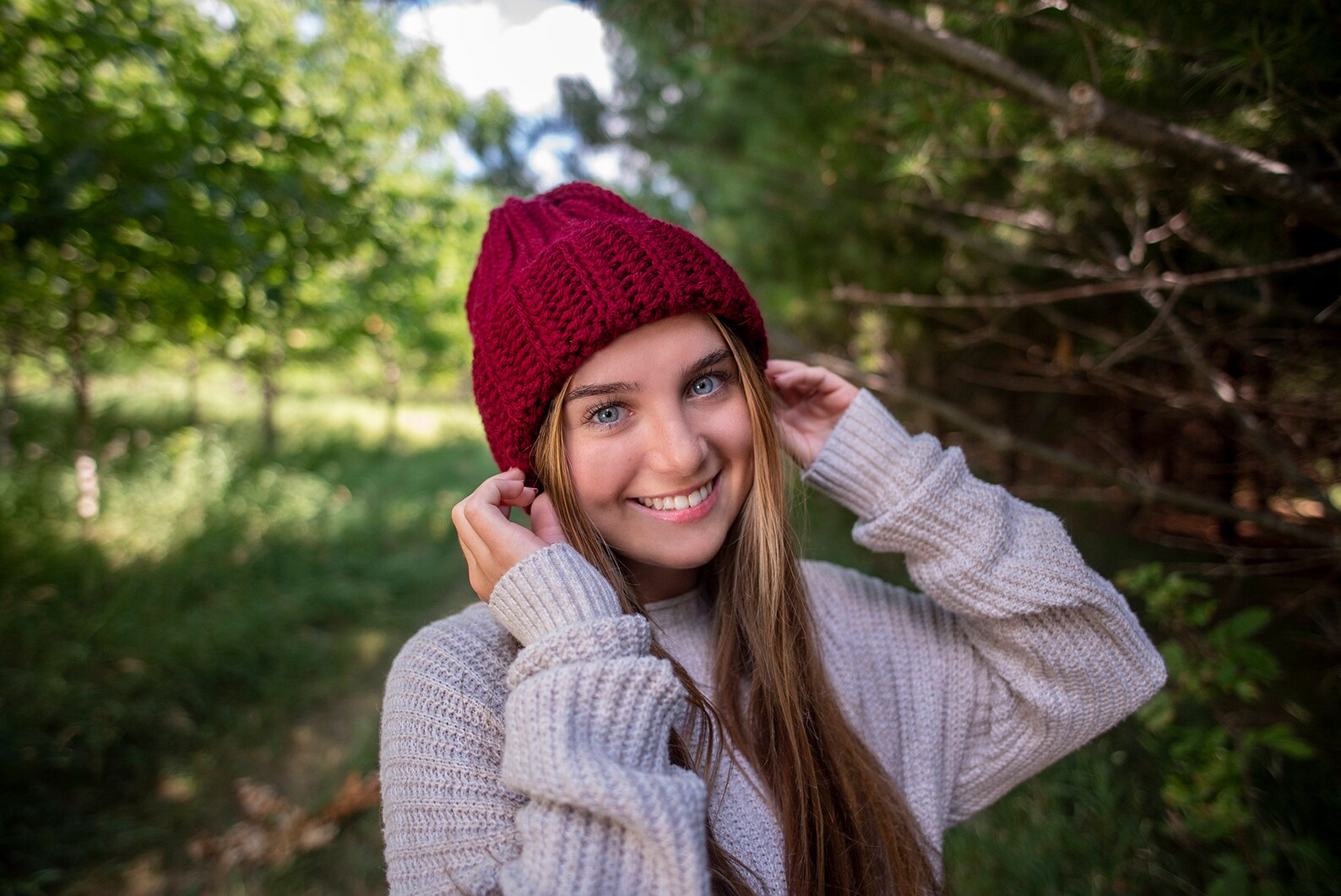 Chunky Knit Fold-over Beanie Hat/cuffed Beanie/handmade Slouchy Beanie ...