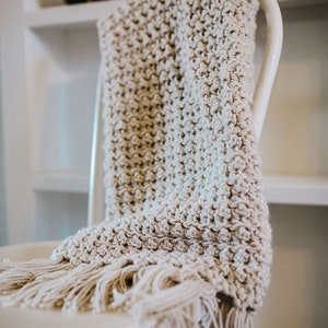 Crochet Pattern//chunky Crochet Throw Blanket - Ribbed Chunky Crochet ...