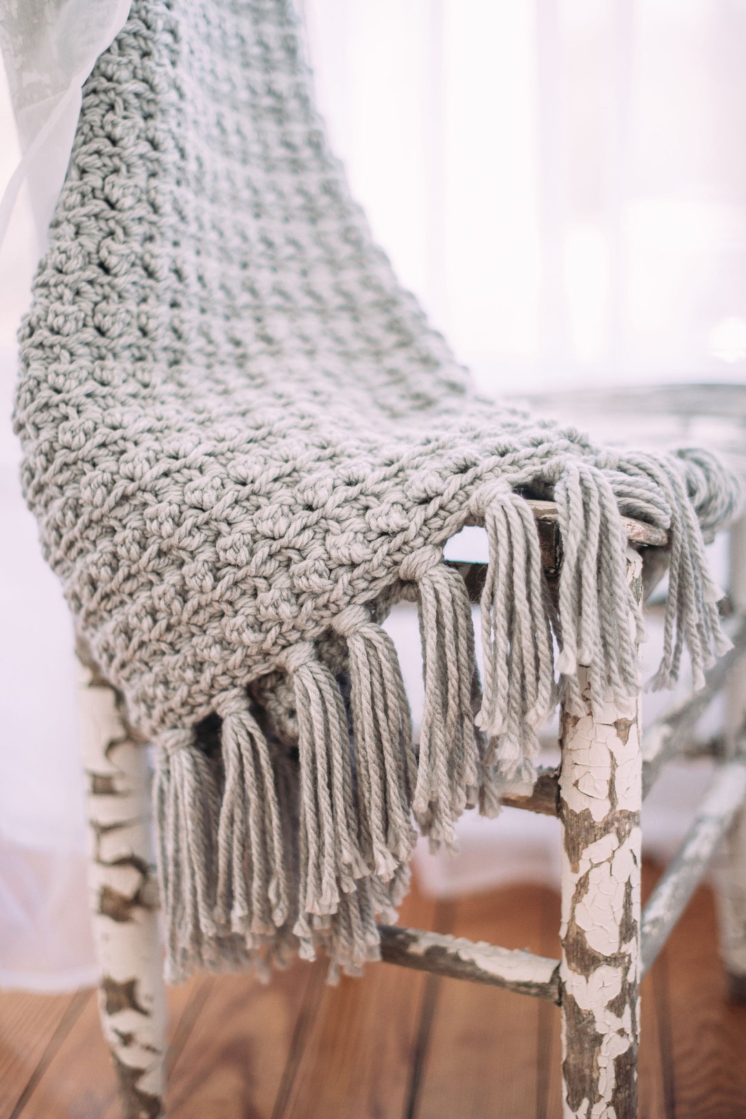 Crochet Pattern//chunky Crochet Throw Blanket - Chunky Crochet Blanket ...