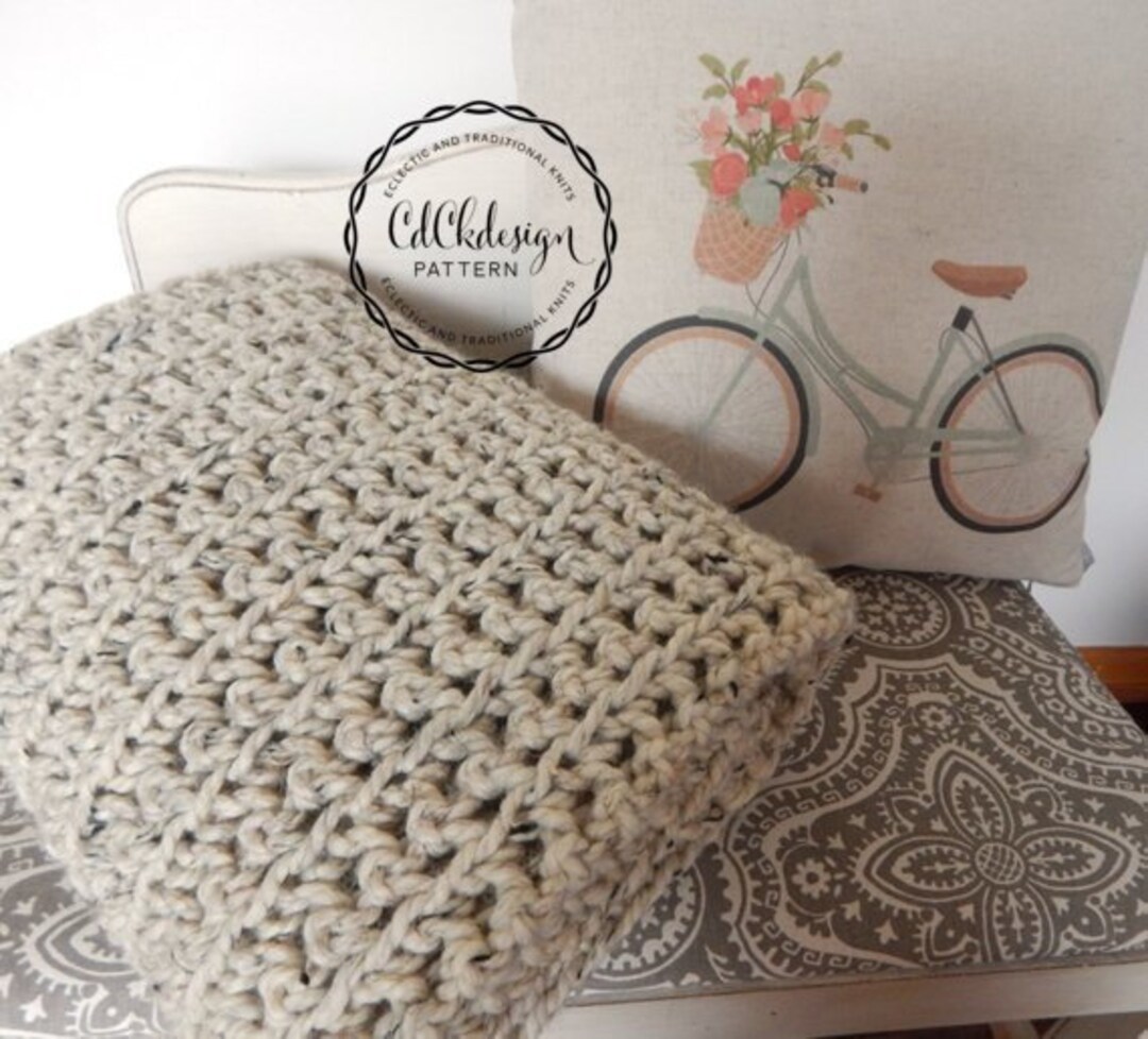 Crochet Pattern//chunky Crochet Throw Blanket - Ribbed Chunky Crochet ...
