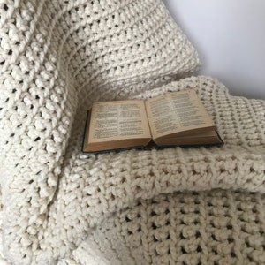 Crochet Pattern//chunky Crochet Throw Blanket - Ribbed Chunky Crochet ...