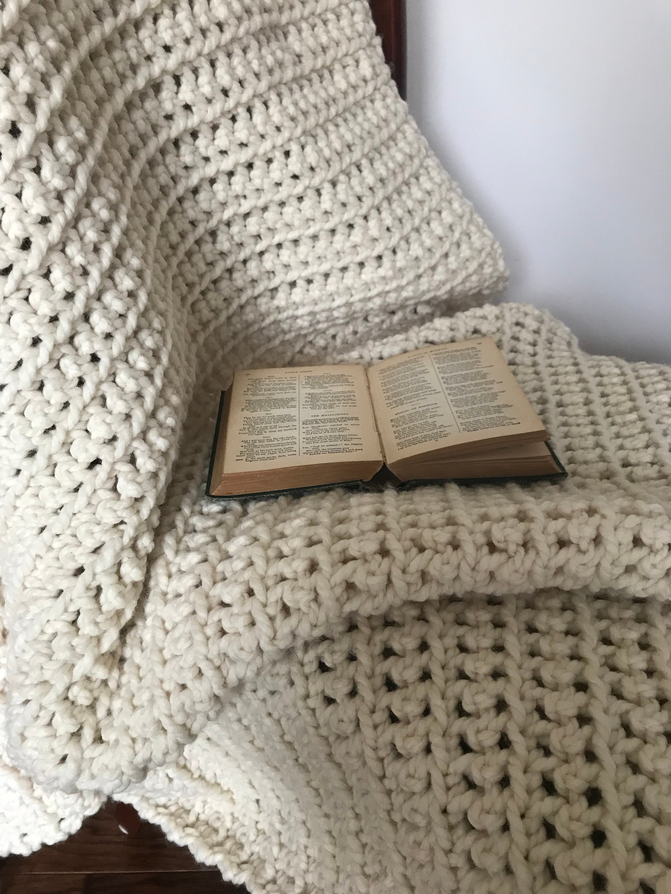 Crochet Pattern//chunky Crochet Throw Blanket Ribbed Chunky - Etsy