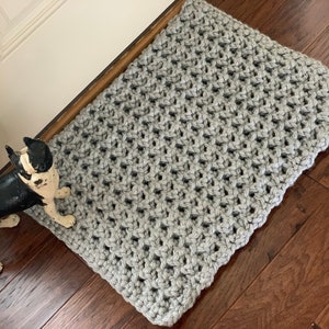 Crochet Pattern + Easy Crochet Doormat + Crochet Bath Rug + Crochet Rug ...