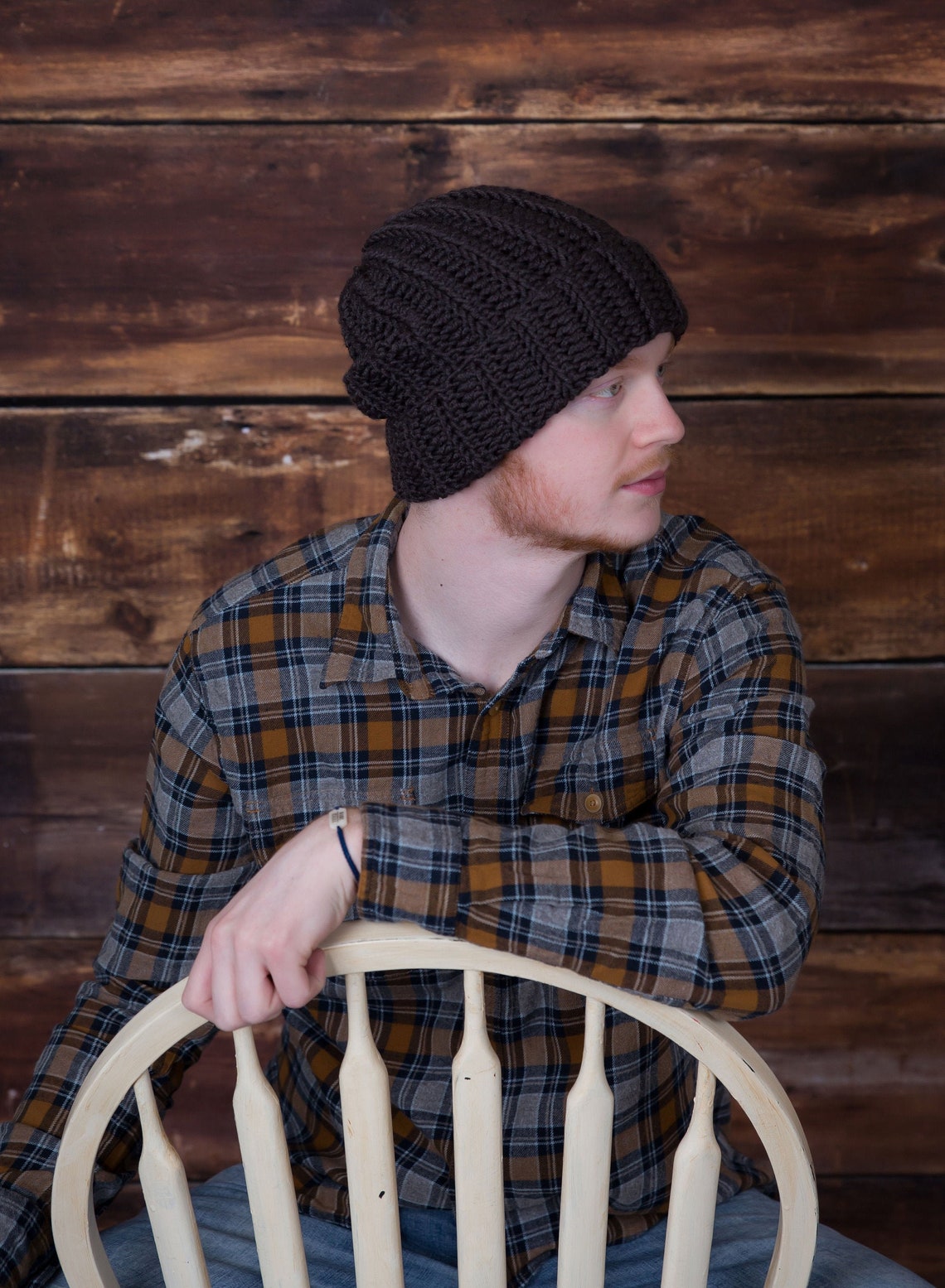 Chunky Knit Fold-Over Beanie Hat/Cuffed Beanie/Handmade | Etsy