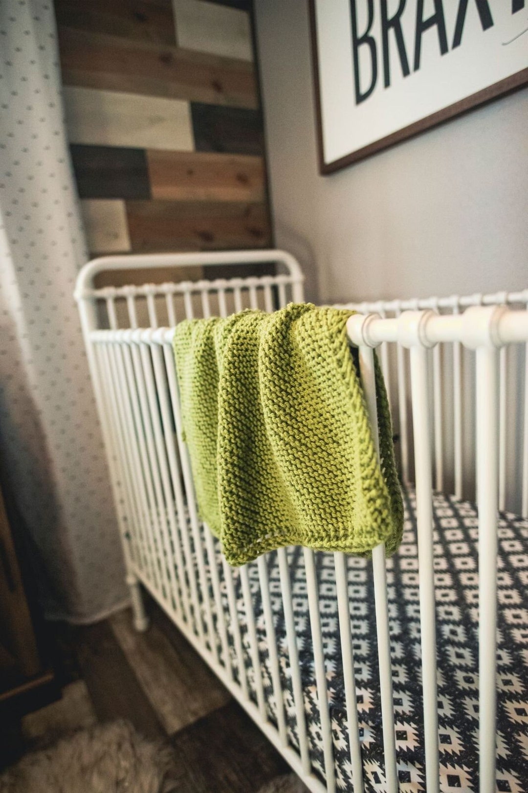 Knitting Pattern - Chunky Knit Baby Blanket - Baby Throw Blanket ...