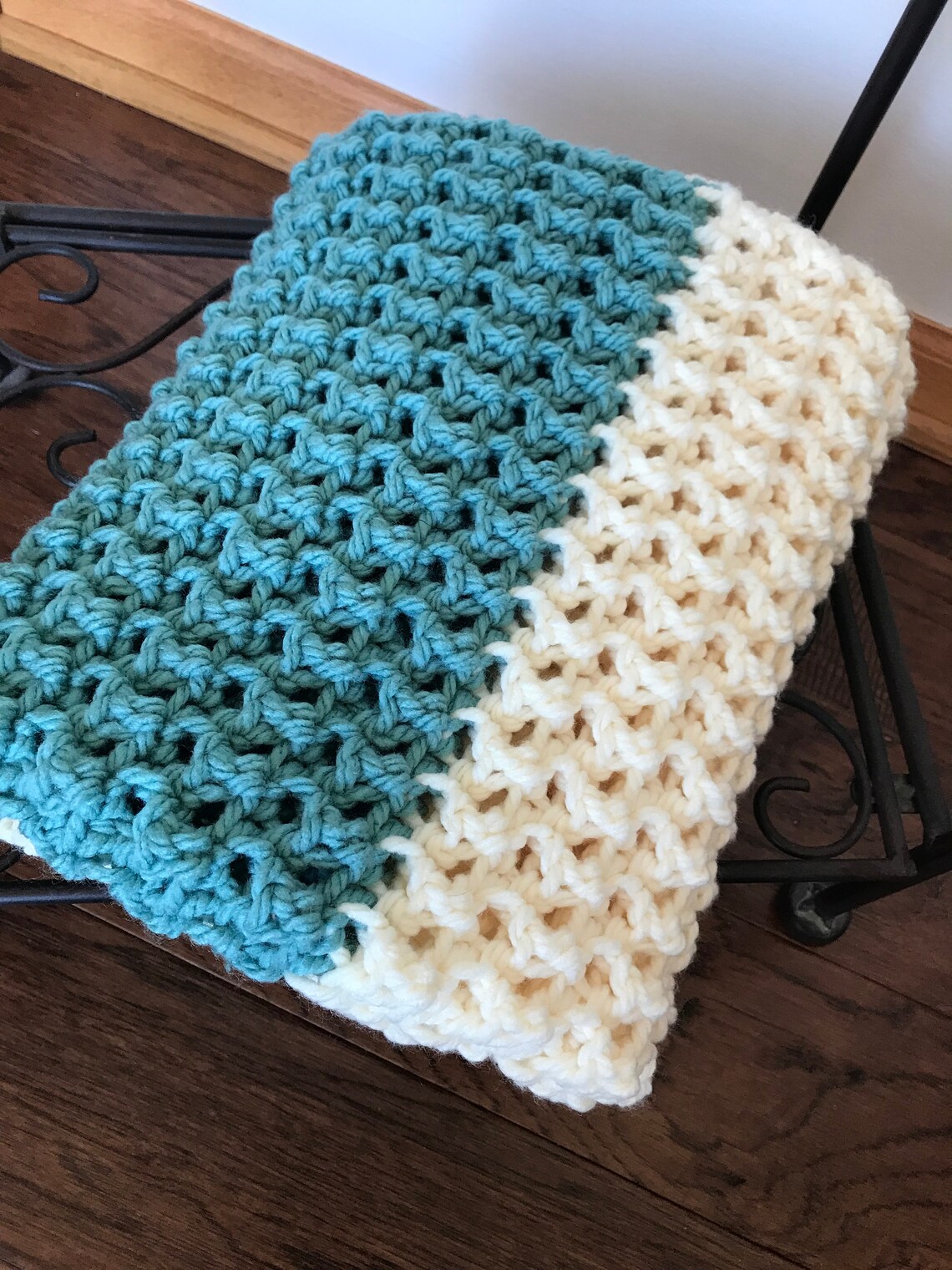 CROCHET PATTERN // Chunky Crochet Baby Blanket - Crochet Baby Blanket ...