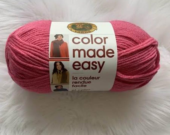 Lion Brand Color Made Easy Discontinued Yarn/pink Lemonade/chunky Five ...