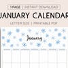 Any Year at A Glance, INSTANT DOWNLOAD, Printable Yearly Calendar ...