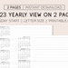 Any Year at A Glance, INSTANT DOWNLOAD, Printable Yearly Calendar ...
