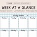 Any Year at A Glance, INSTANT DOWNLOAD, Printable Yearly Calendar ...