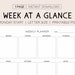 Any Year at A Glance, INSTANT DOWNLOAD, Printable Yearly Calendar ...