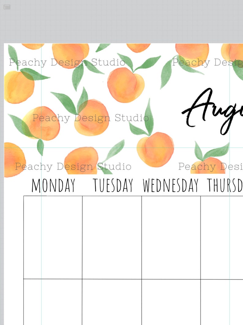 Monthly Calendars Any Year Digital Download, INSTANT DOWNLOAD, Monthly ...