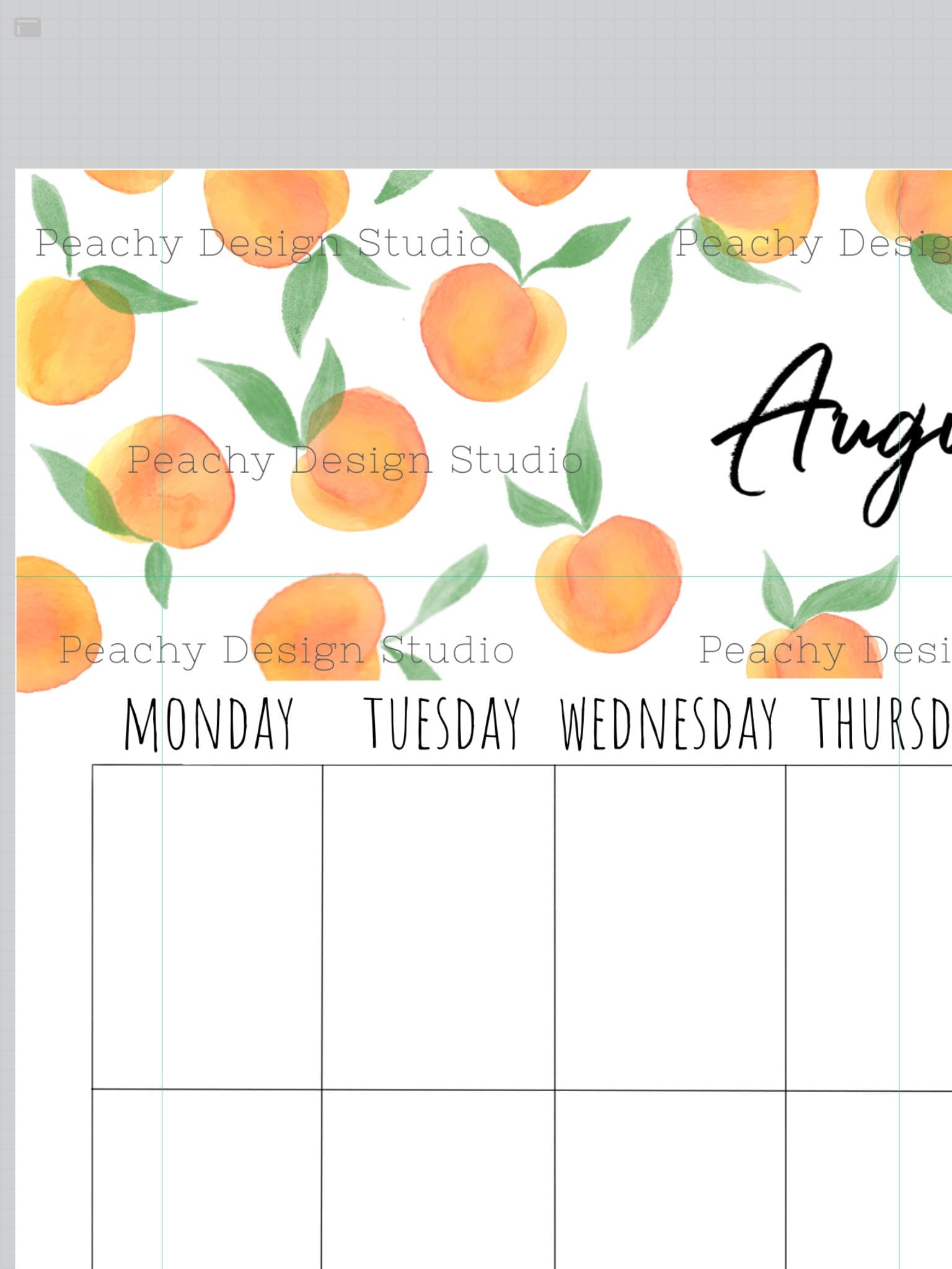 Monthly Calendars Any Year Digital Download, INSTANT DOWNLOAD, Monthly ...