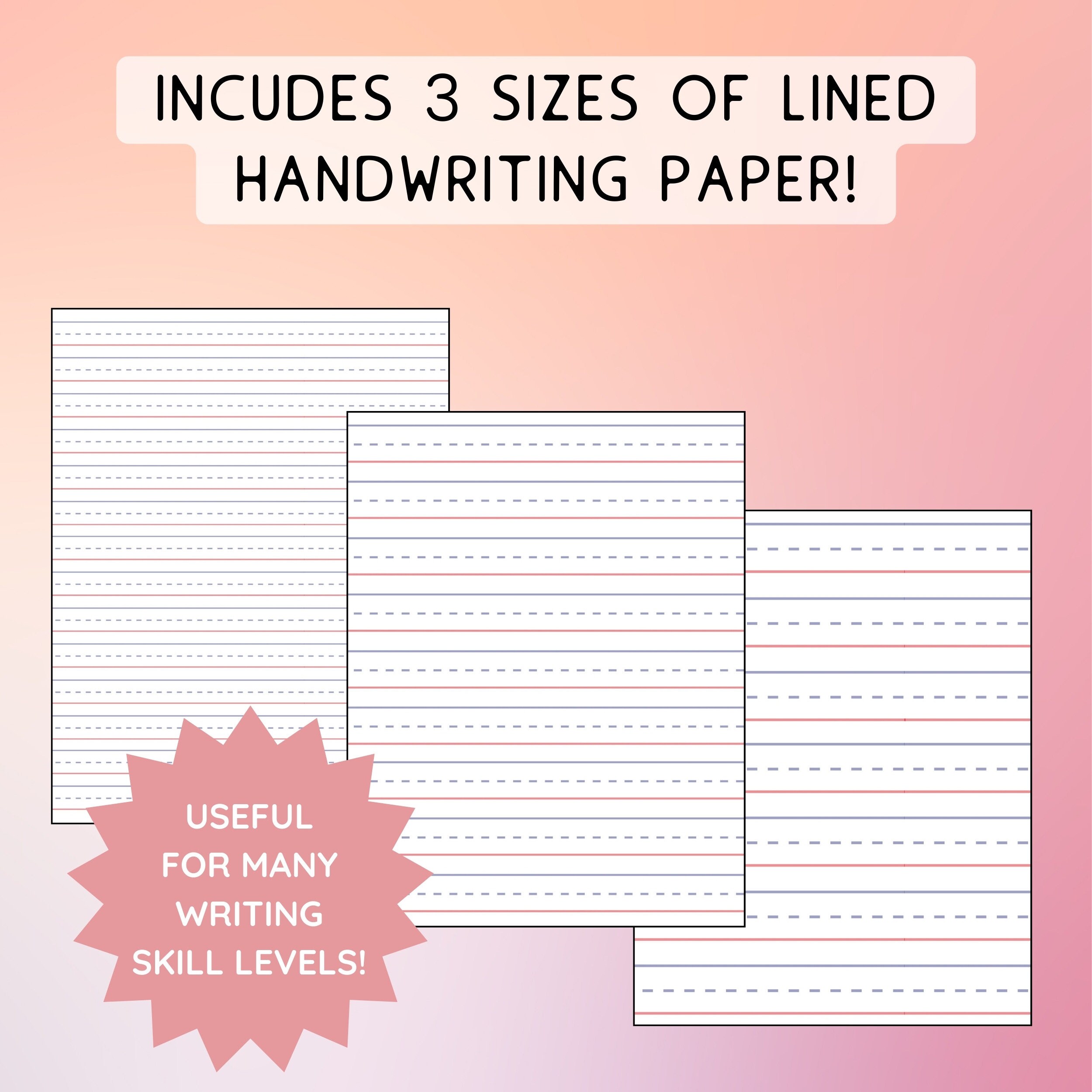 Handwriting and Lettering Practice Bundle, Includes 36 Pages, Printable ...