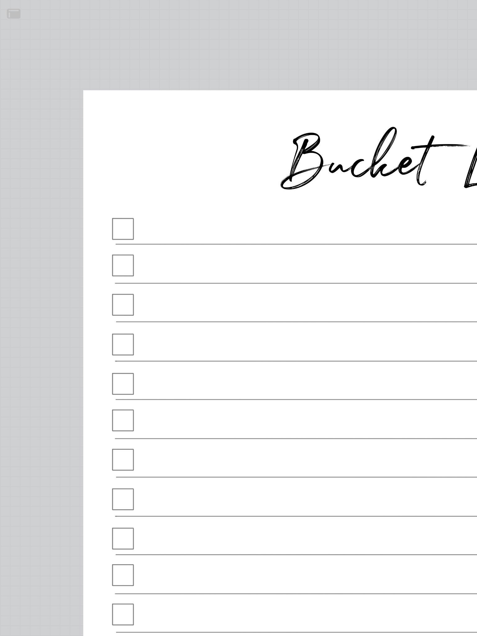 Bucket List, INSTANT DOWNLOAD, Life Goals Planner, to Do List Planner ...