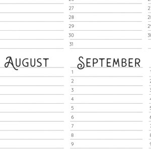 2024 Year at A Glance, INSTANT DOWNLOAD, Yearly Overview, Printable ...