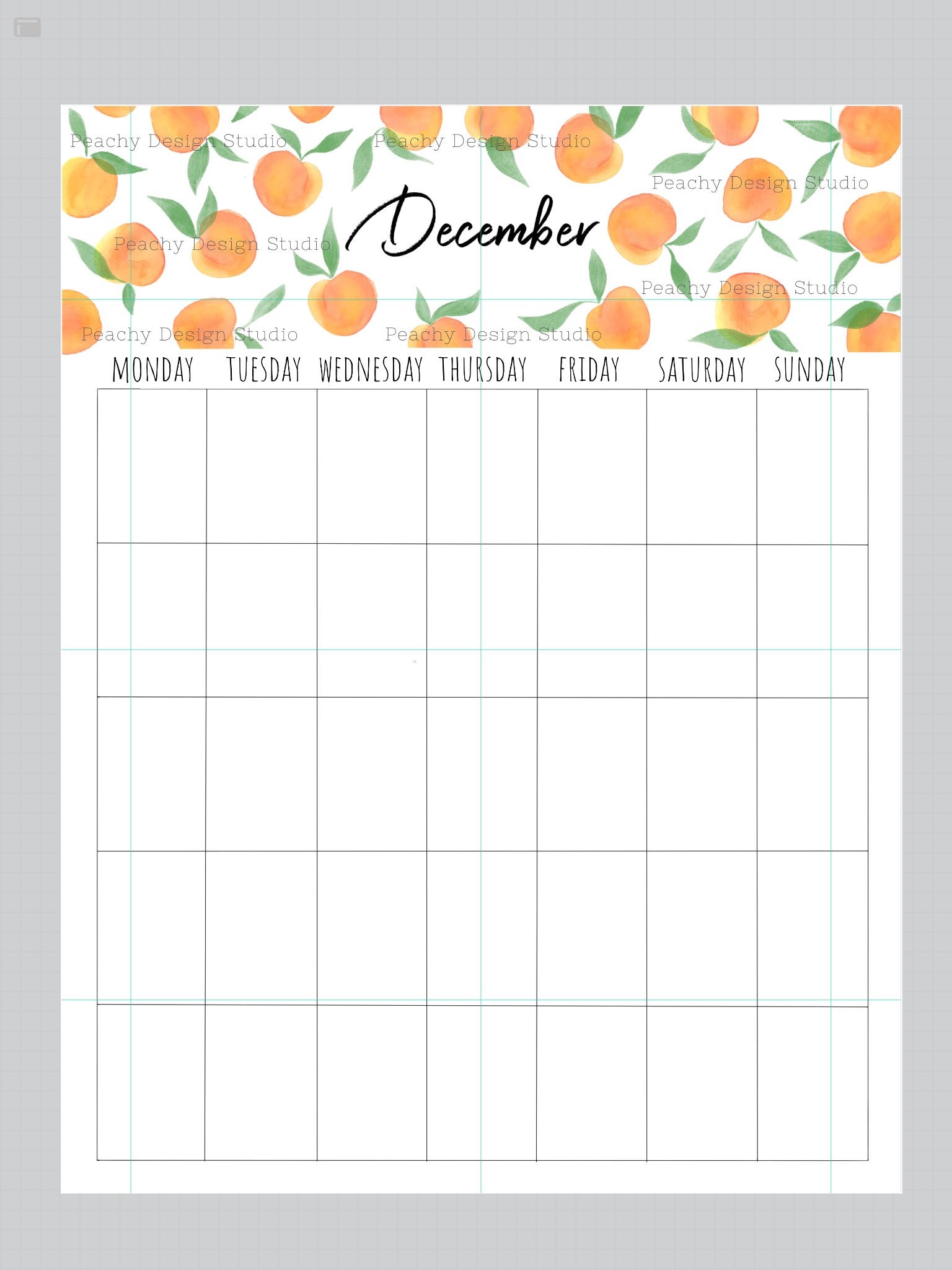Monthly Calendars Any Year Digital Download, INSTANT DOWNLOAD, Monthly ...